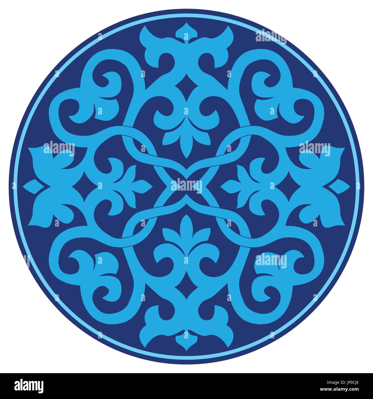 antique, traditional, pattern, anatolia, oriental, floral, design, blue ...