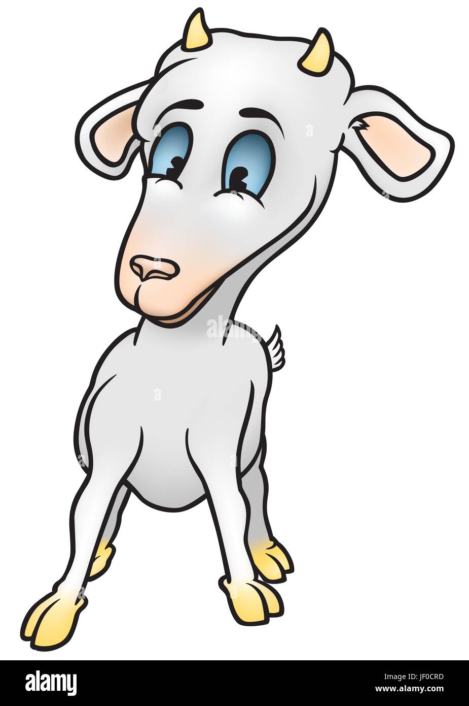 animal, goat, cartoon, vector, comic, animal, mammal, goat ...