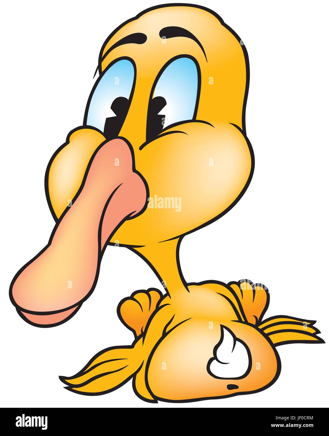 bird, duck, goose, duckling, cartoon, vector, isolated, comic, animal ...