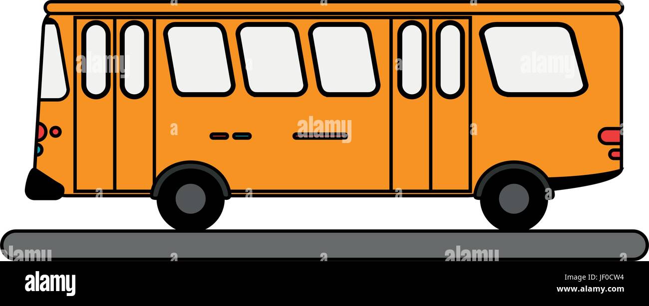 Yellow bus design Stock Vector Image & Art - Alamy