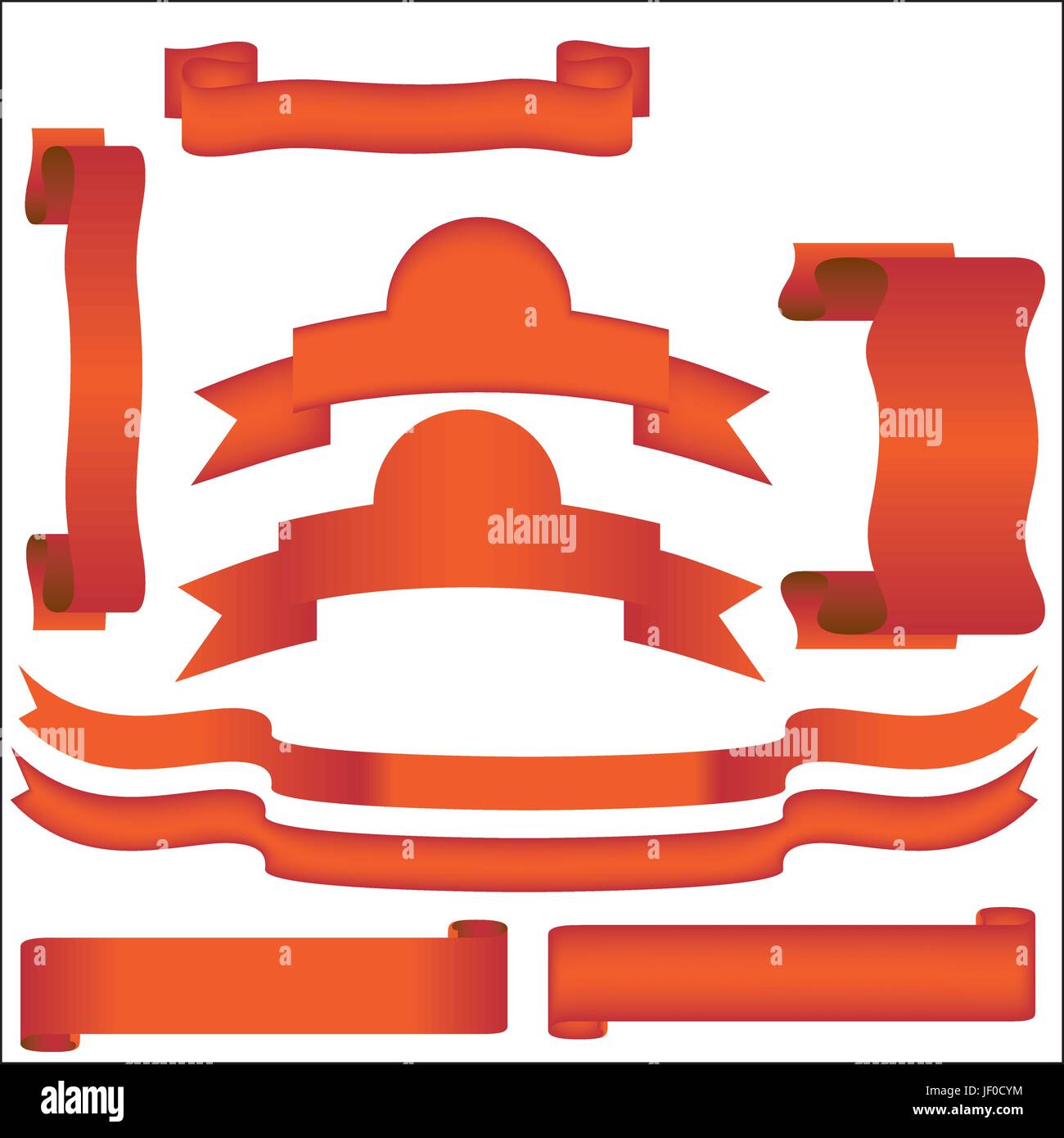 banner, placard, banners, red, object, isolated, elegance, illustration ...