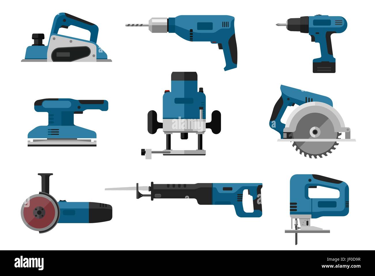 Saw tool flat style Stock Vector Images - Alamy