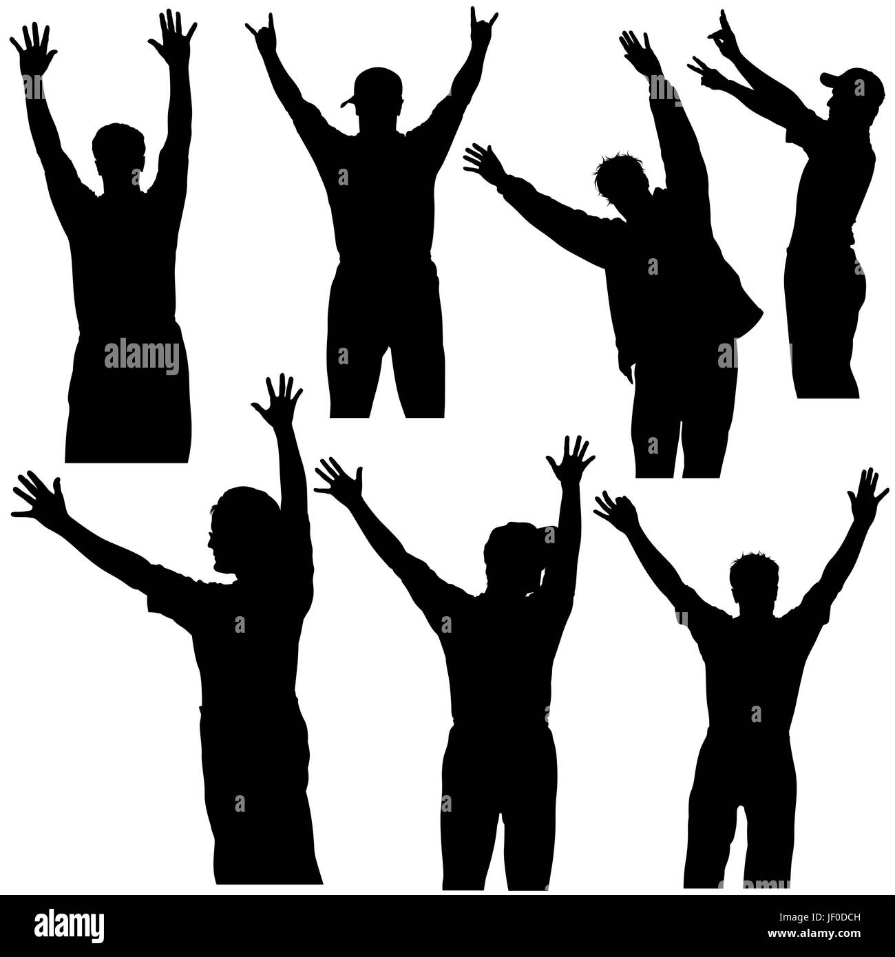 Human figure arms up Stock Vector Images - Alamy