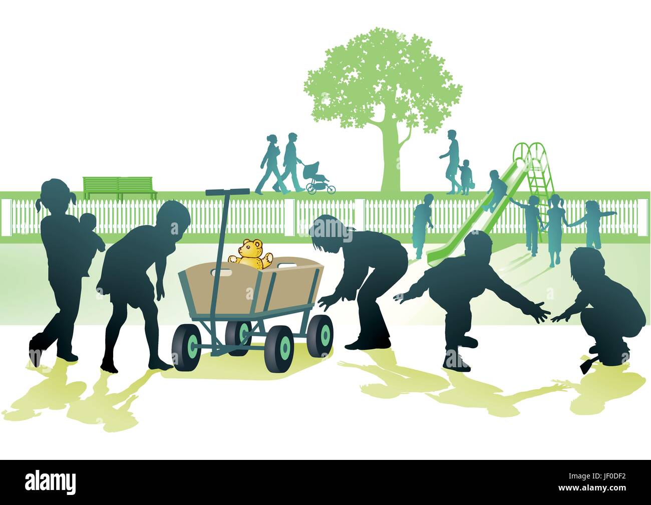 Sports playground Stock Vector Images - Alamy