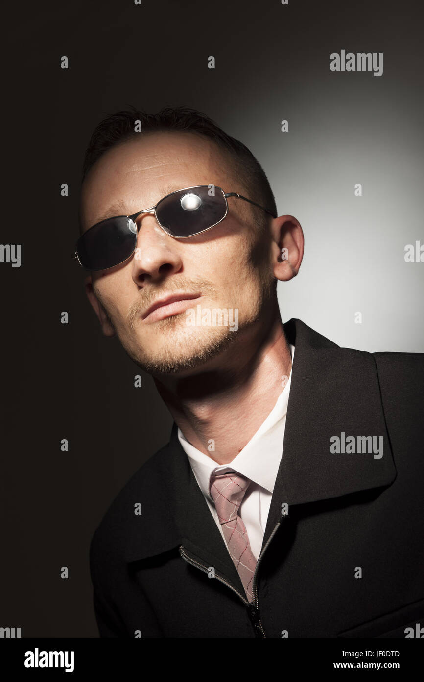 cool man with sunglasses Stock Photo - Alamy