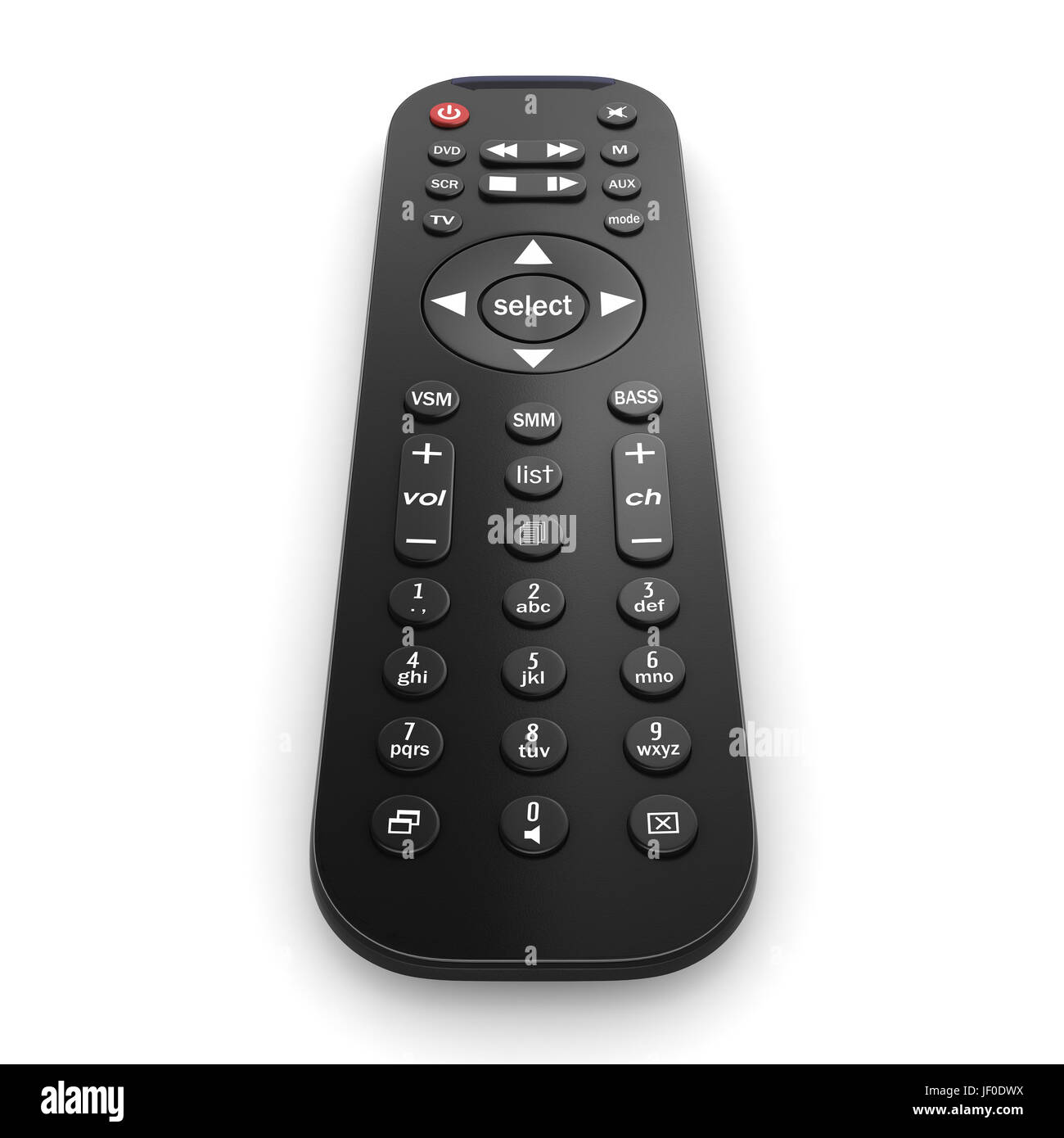 3D rendering TV Remote Stock Photo - Alamy