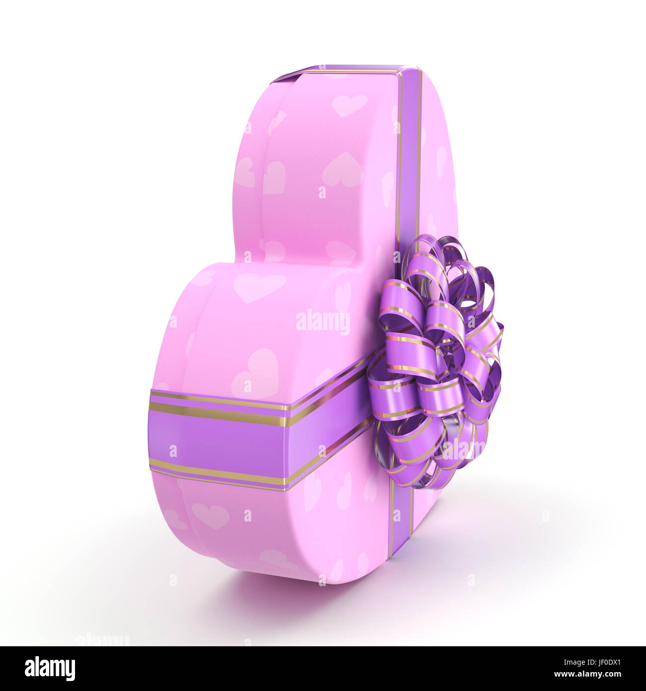 Pink box heart Stock Photo - Alamy