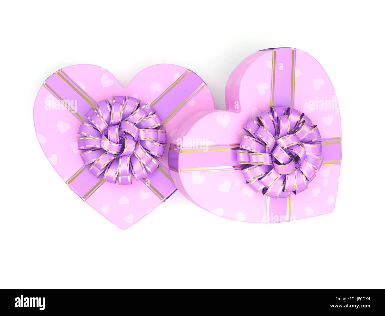 Pink boxes heart Stock Photo - Alamy