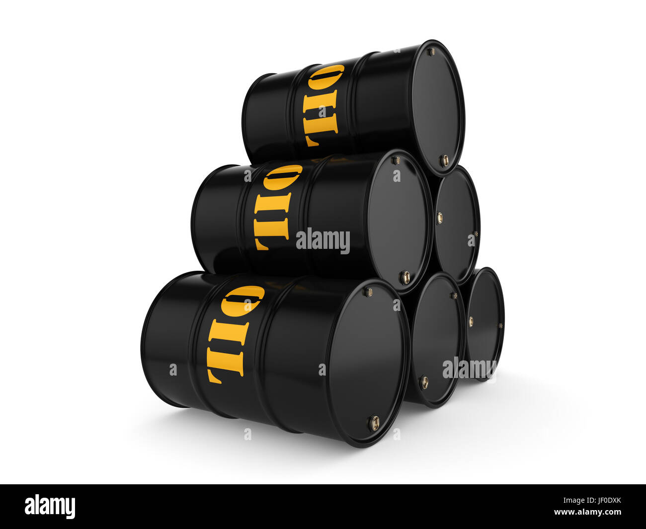 Black oil barrels Stock Photo - Alamy