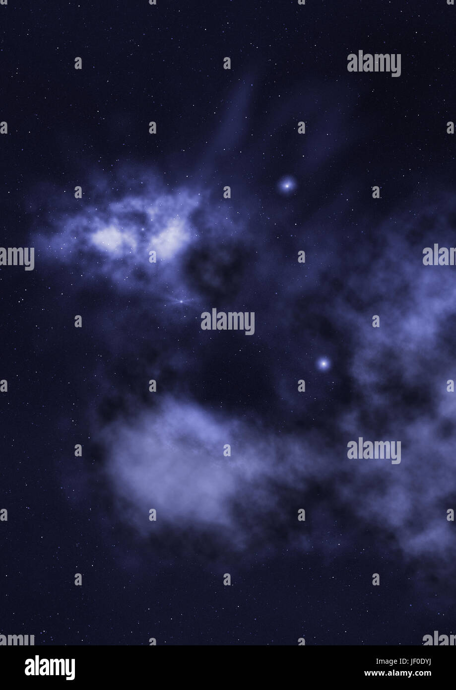 Star field in space and a nebulae Stock Photo - Alamy