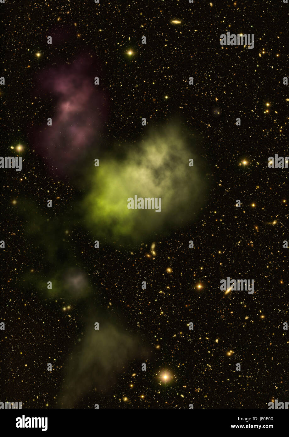 Star field in space and a nebulae Stock Photo - Alamy