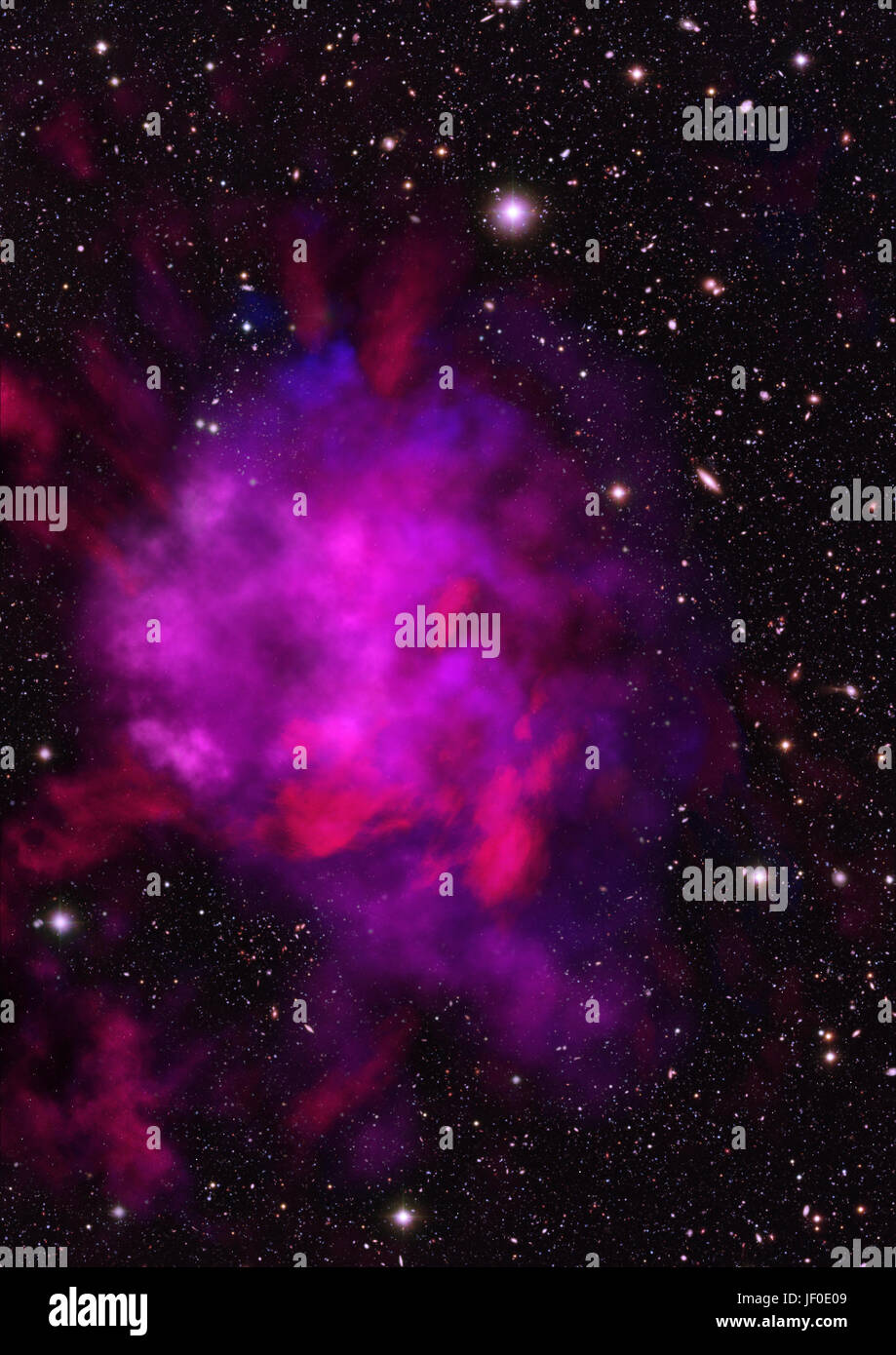 Star field in space and a nebulae Stock Photo - Alamy