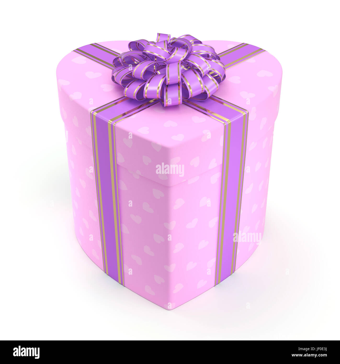 Pink box heart Stock Photo - Alamy