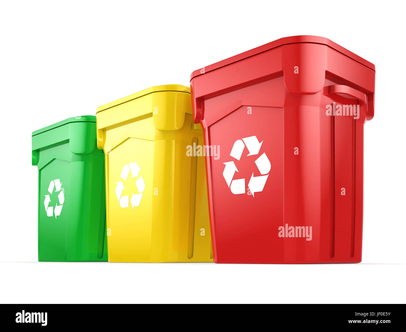Multicolor Recycling Bins Stock Photo - Alamy