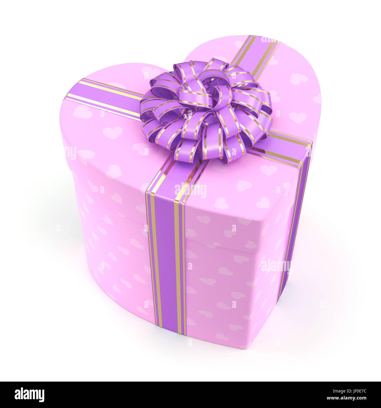 Pink box heart Stock Photo - Alamy