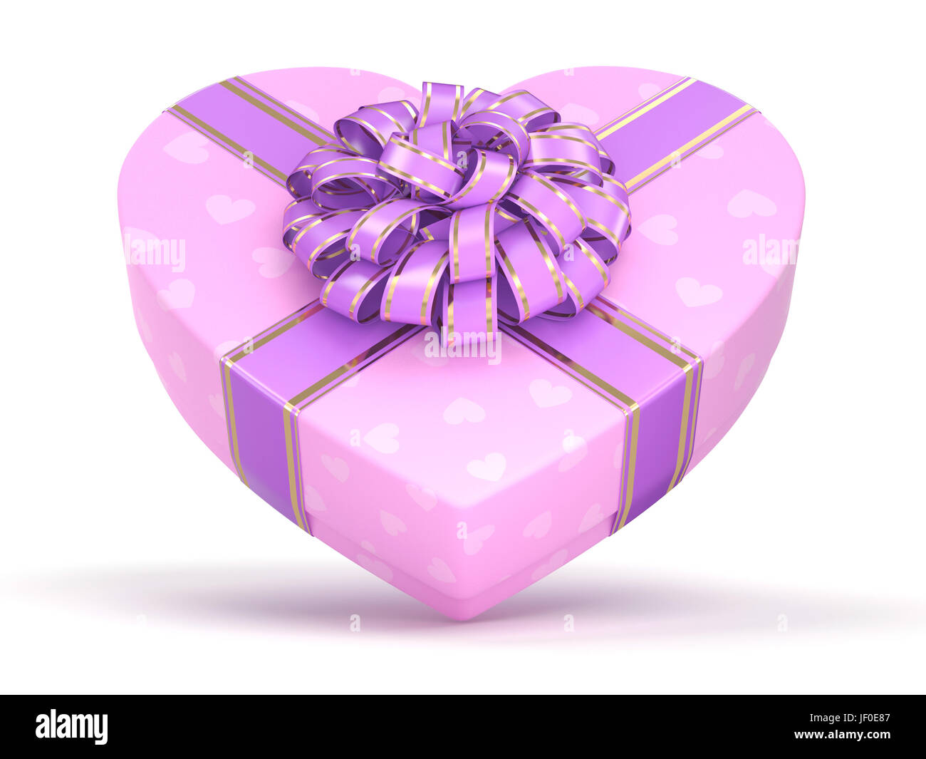 Pink box heart Stock Photo - Alamy