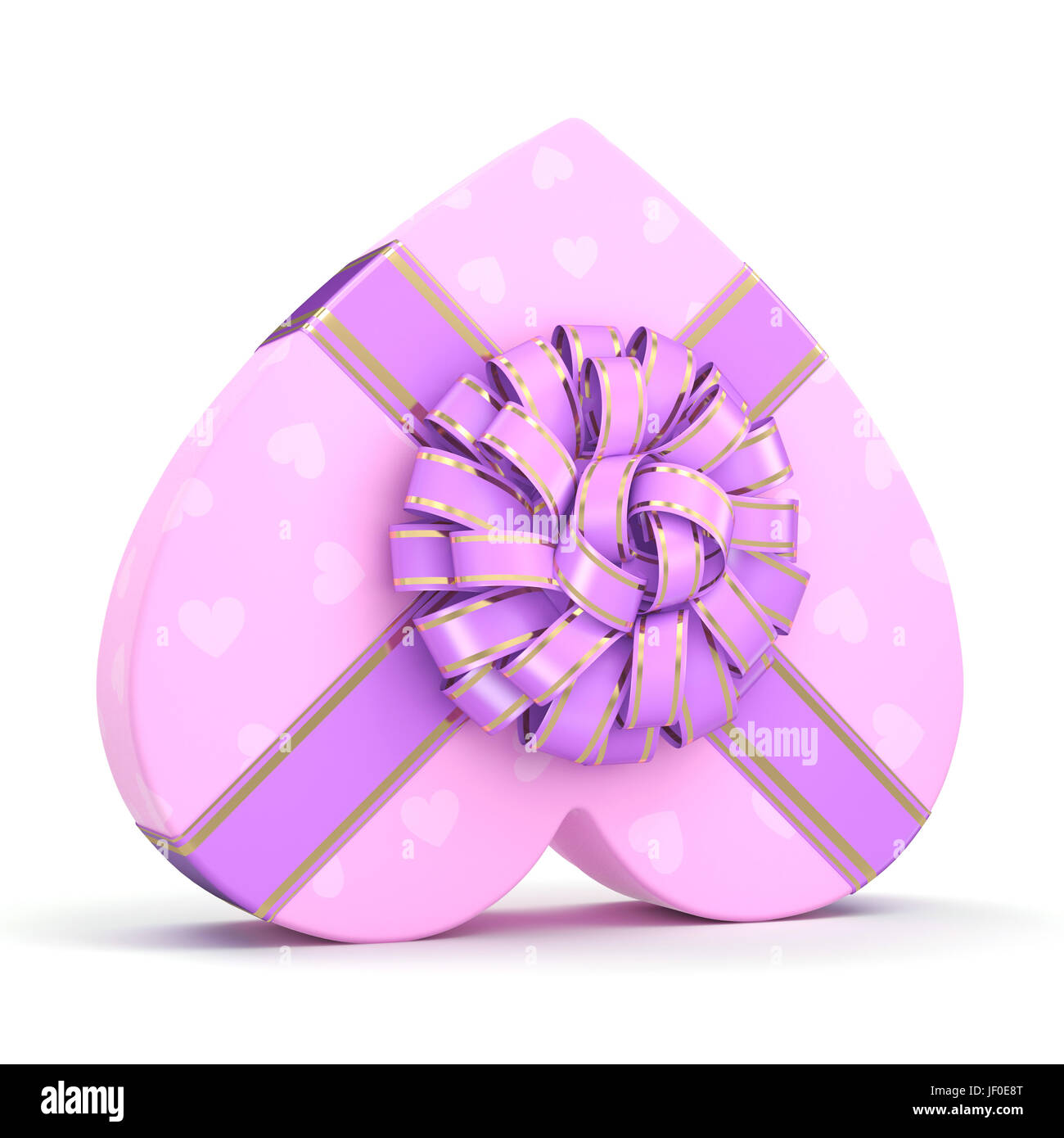 Pink box heart Stock Photo - Alamy