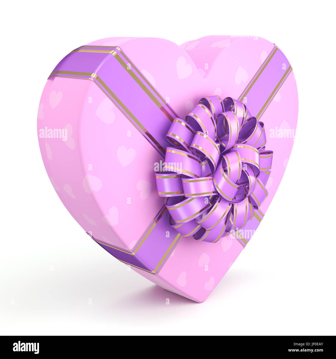 Pink box heart Stock Photo - Alamy