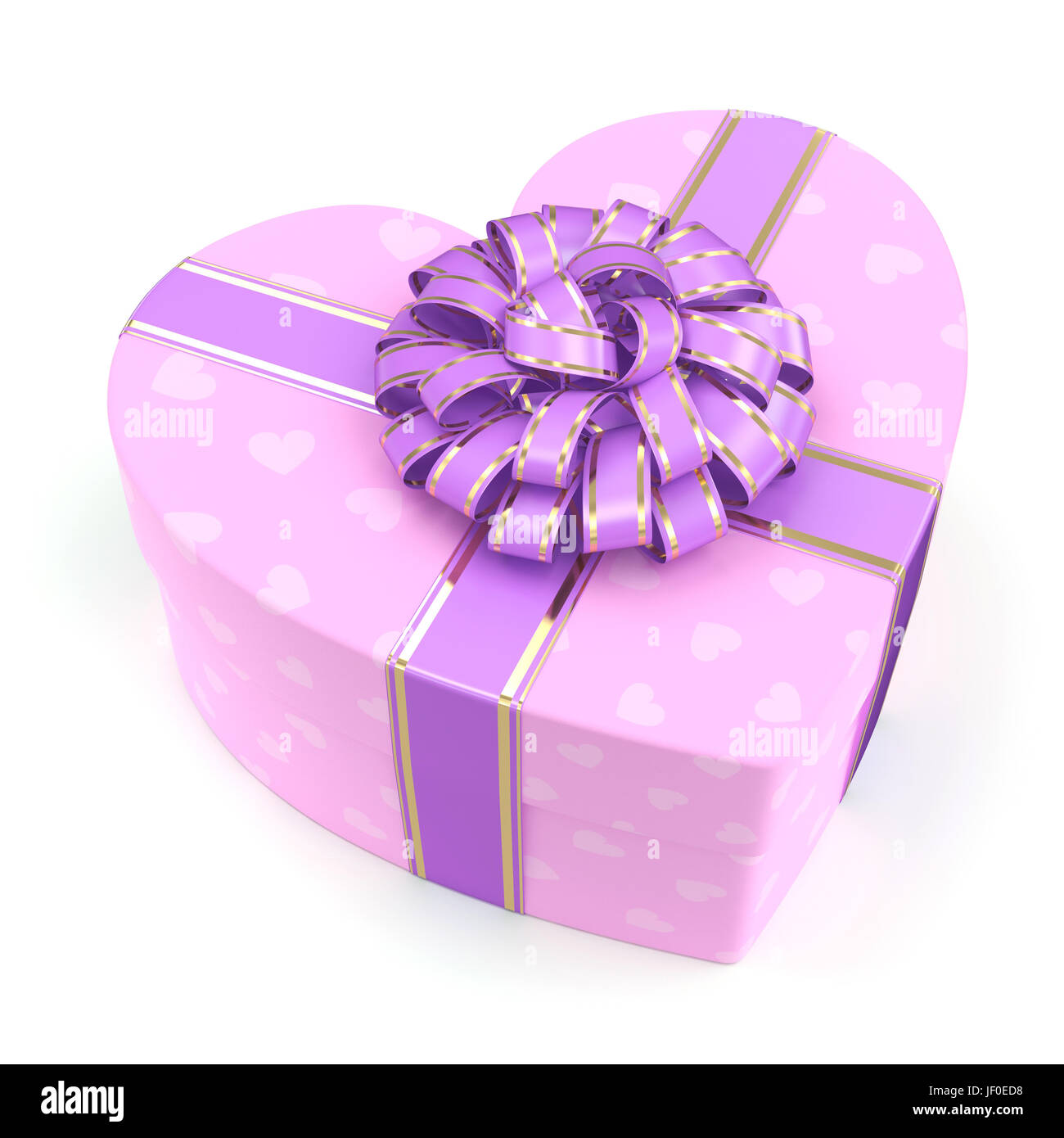 Pink box heart Stock Photo - Alamy