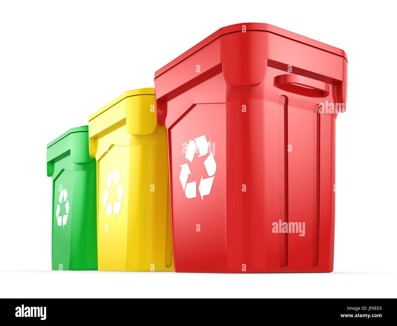 Multicolor Recycling Bins Stock Photo - Alamy