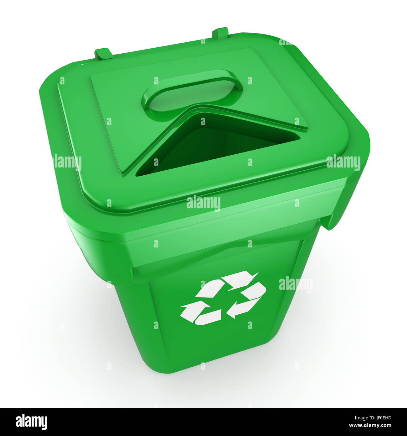 Green recycling Bin Stock Photo - Alamy