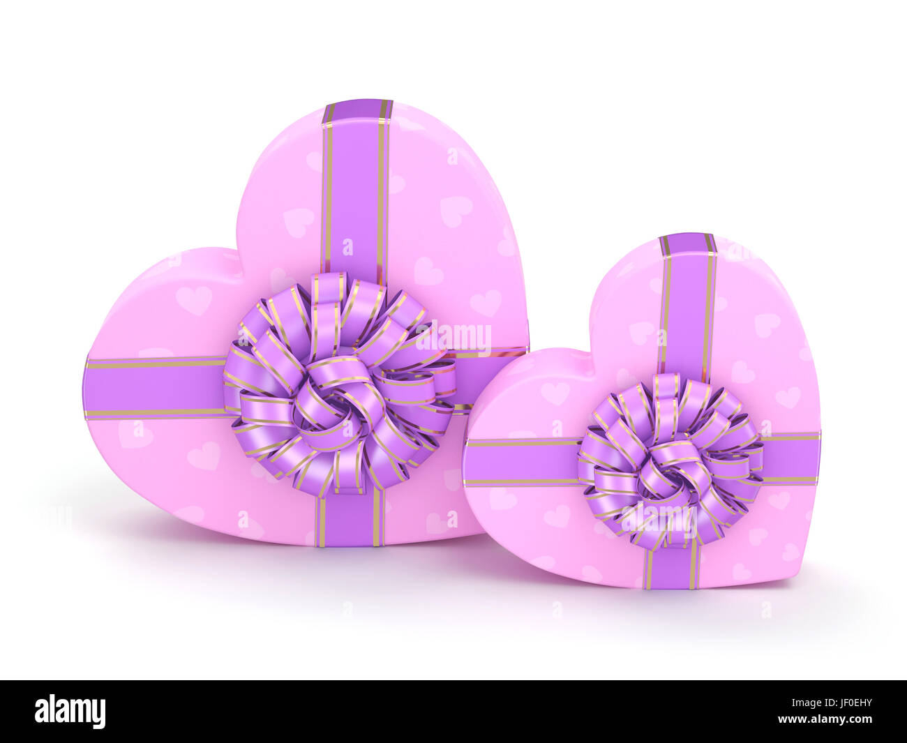 Pink boxes heart Stock Photo - Alamy