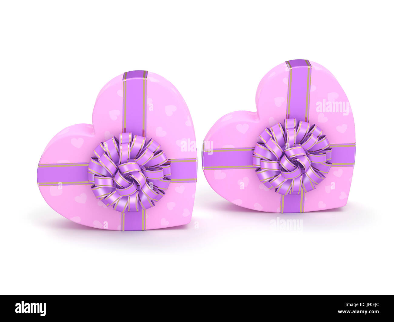 Pink boxes heart Stock Photo - Alamy