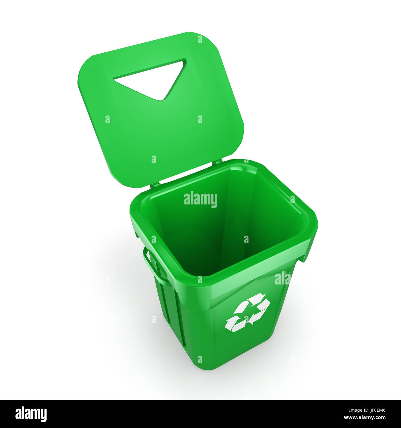 Green recycling Bin Stock Photo - Alamy