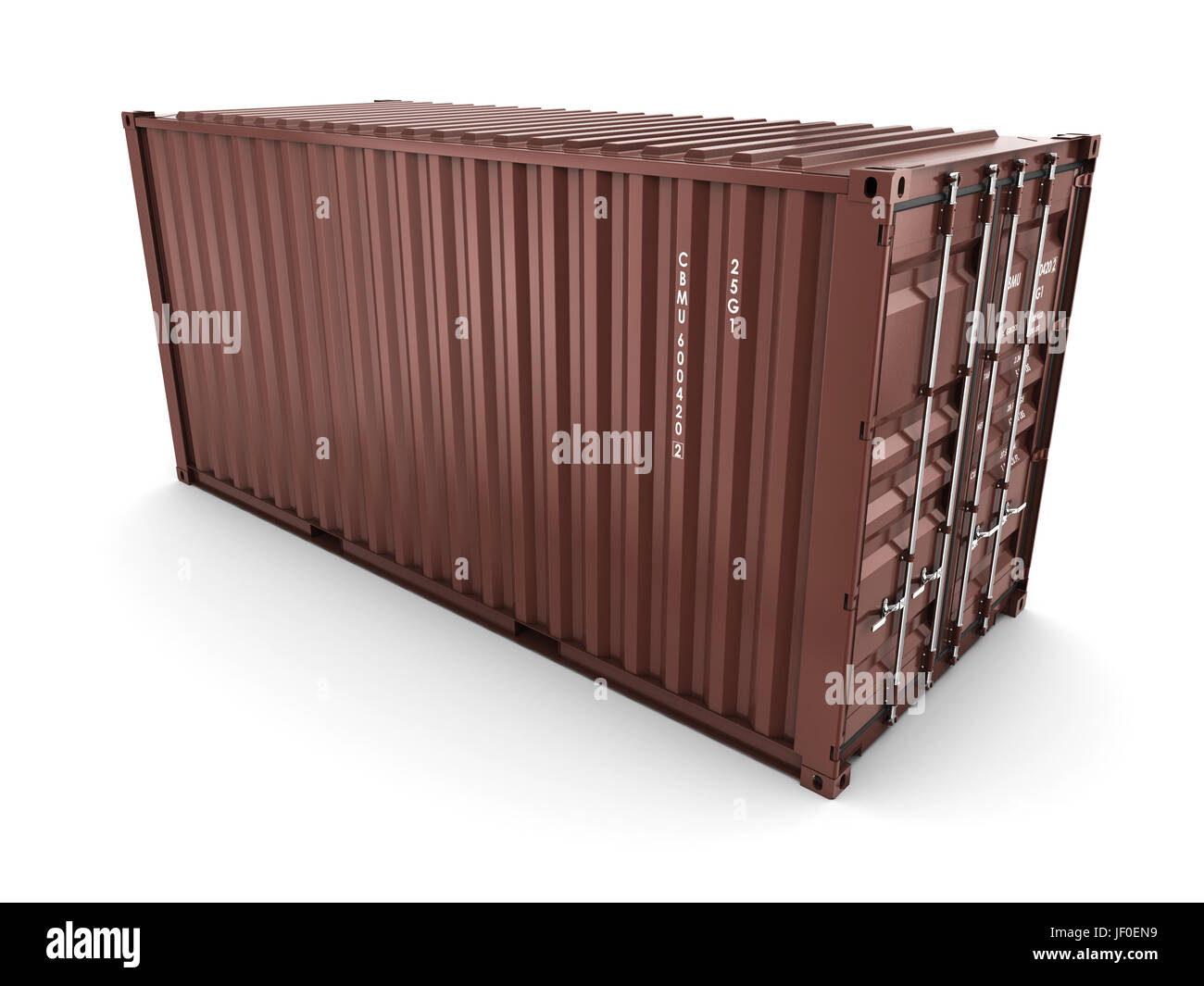 Isolated cargo container Stock Photo - Alamy