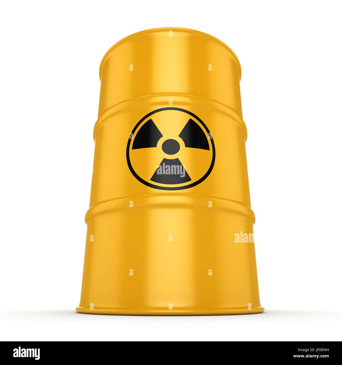 3D rendering radioactive barrel Stock Photo - Alamy