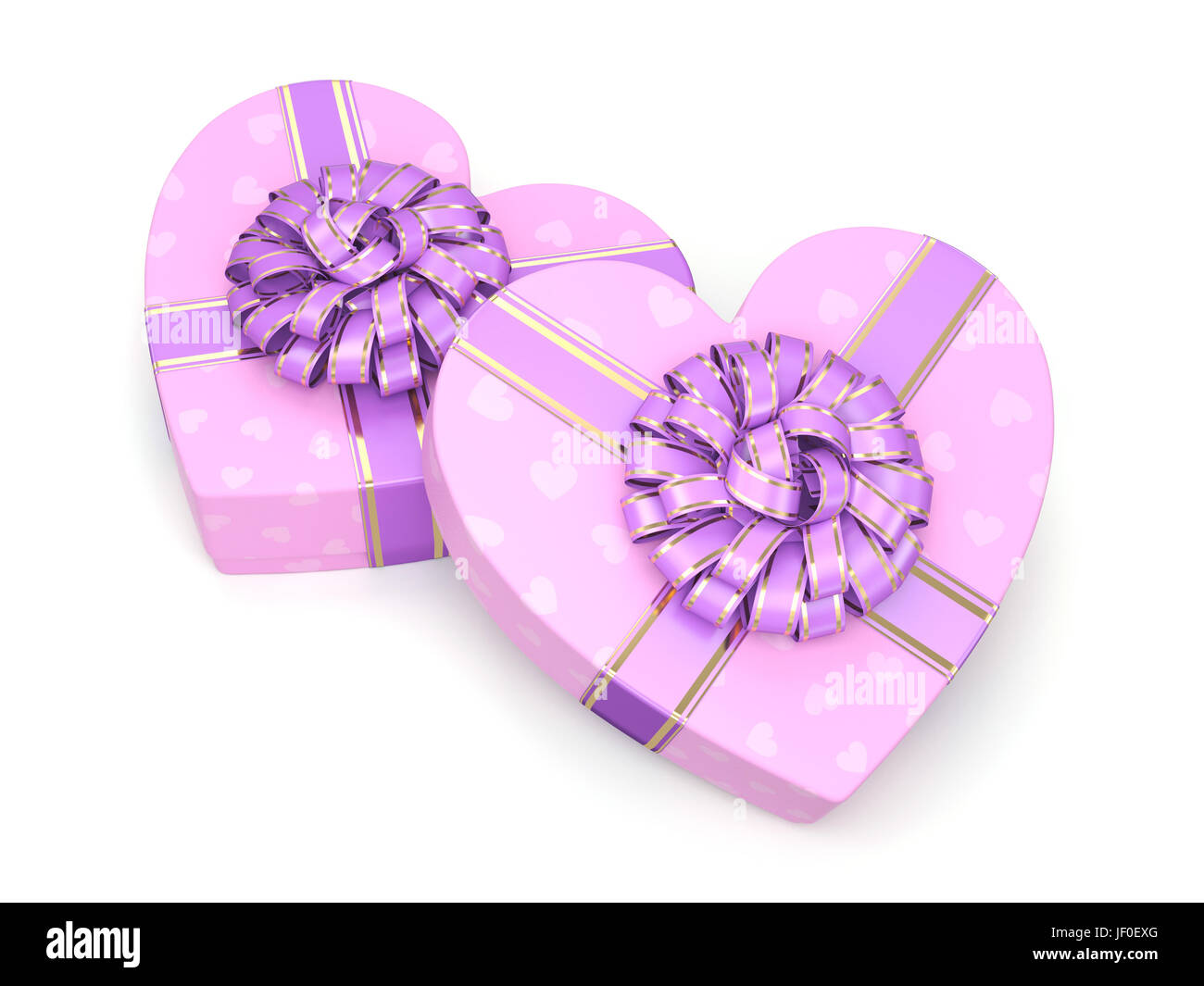 Purple heart boxes Cut Out Stock Images & Pictures - Alamy