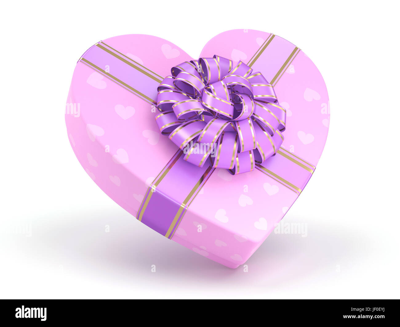 Pink box heart Stock Photo - Alamy