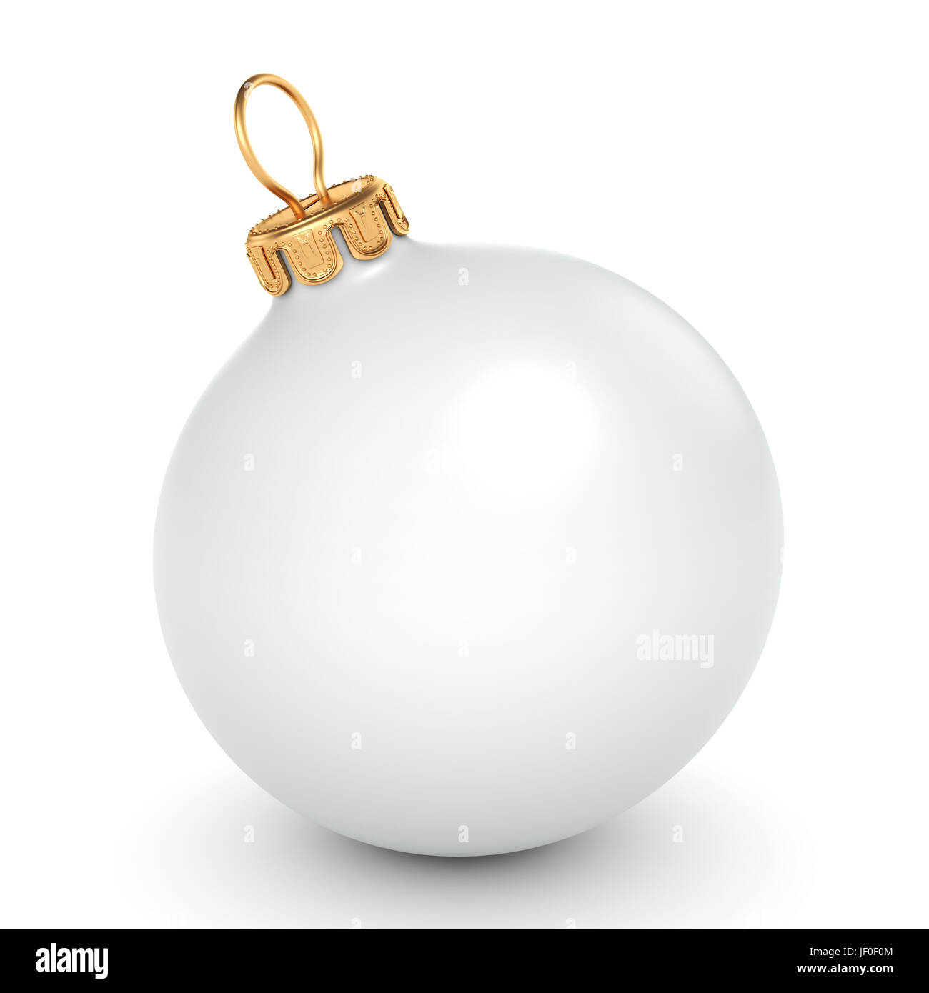 White Christmas ball Stock Photo - Alamy