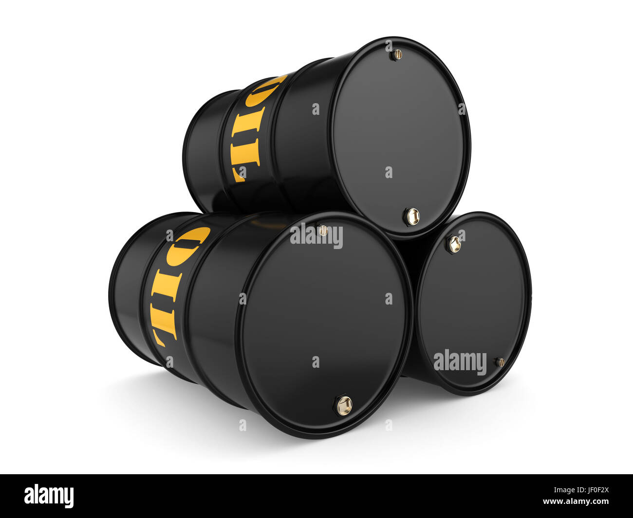 Black oil barrels Stock Photo - Alamy