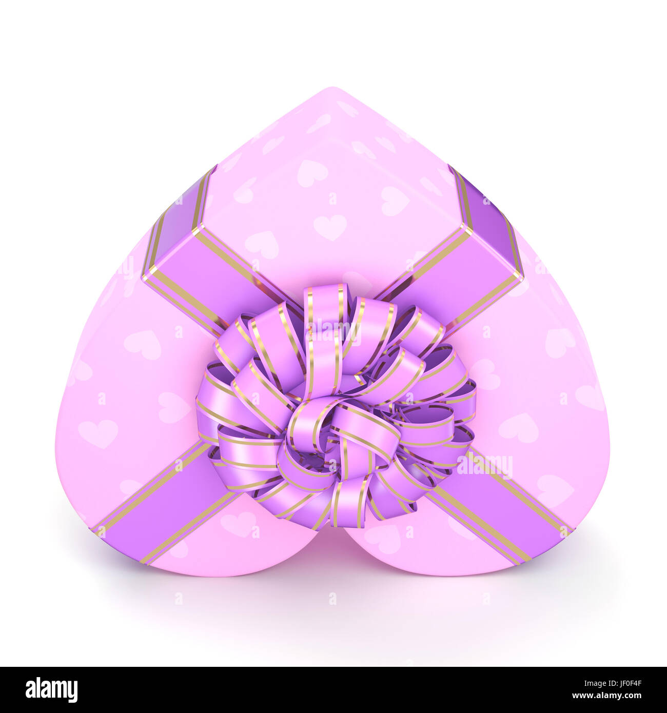 Pink box heart Stock Photo - Alamy