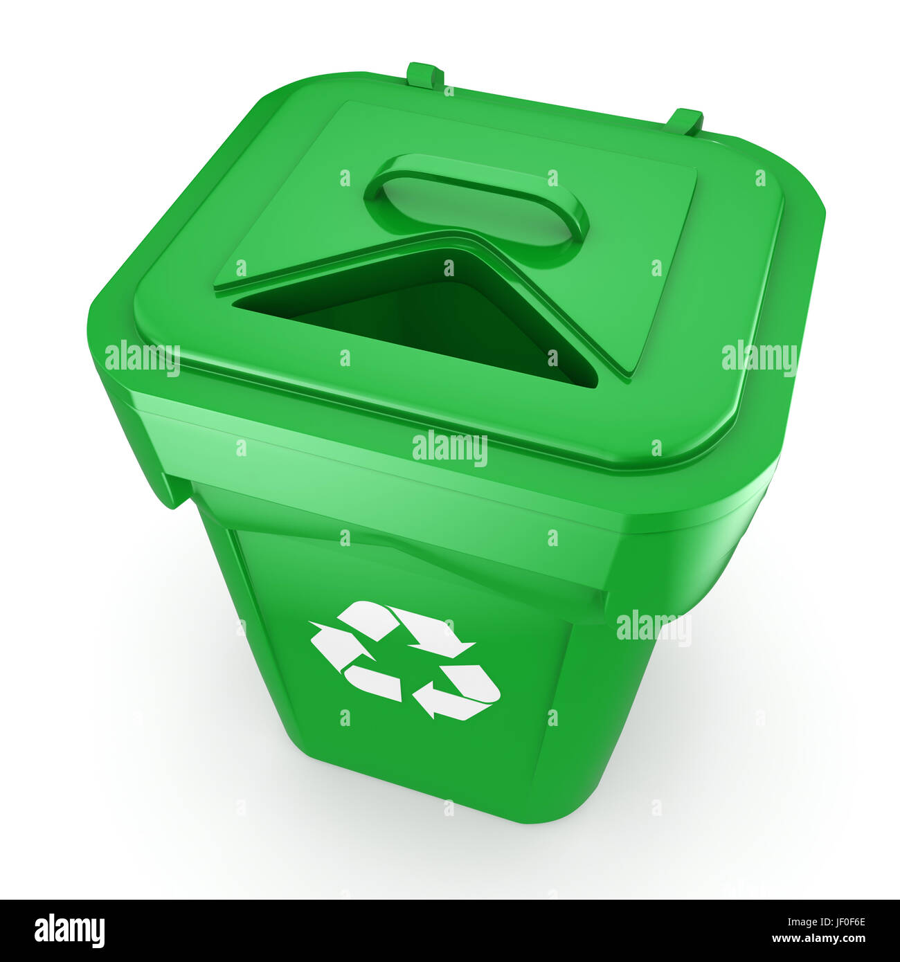 Green recycling Bin Stock Photo - Alamy