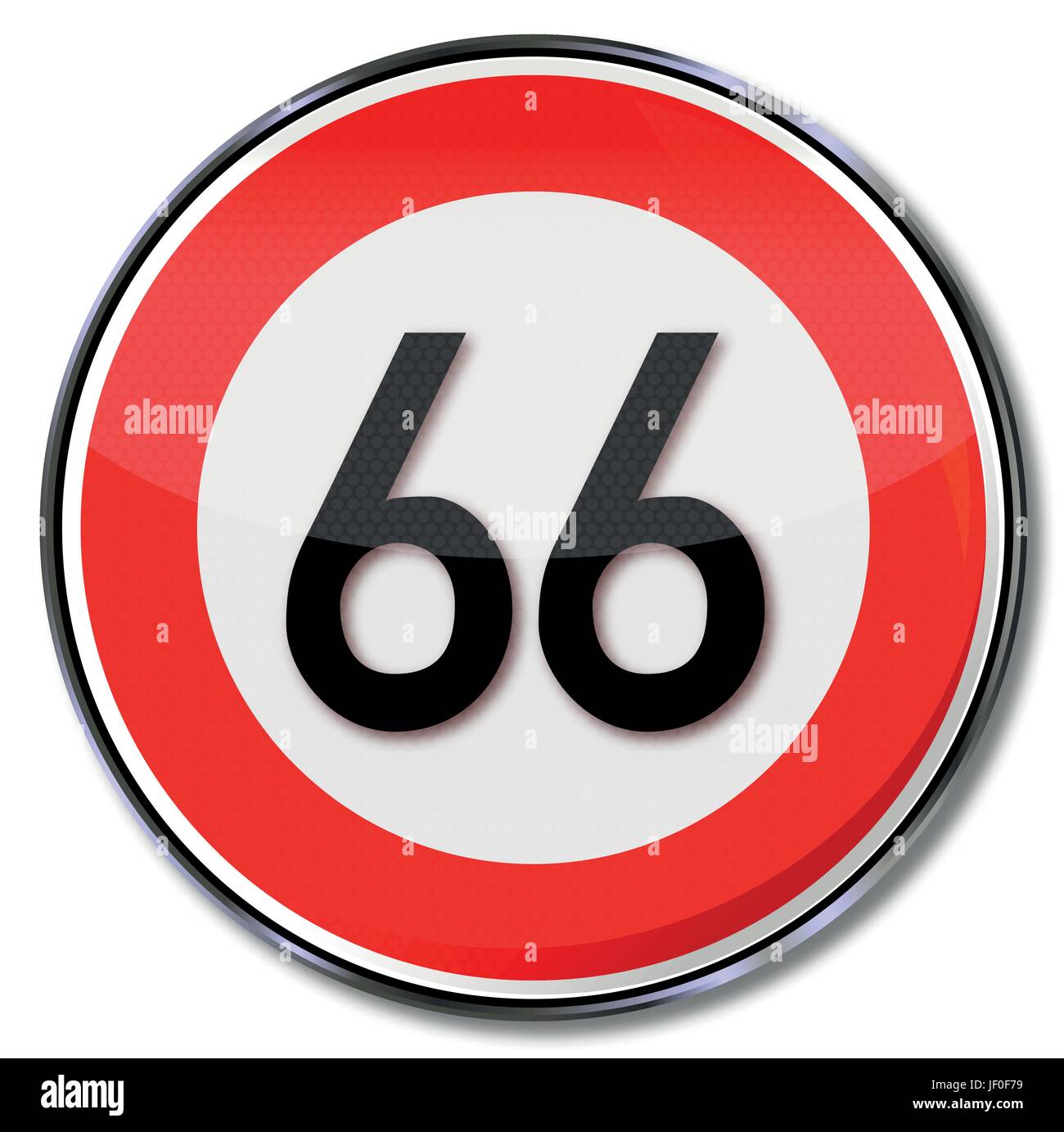 road sign speed 66 Stock Vector Image & Art - Alamy