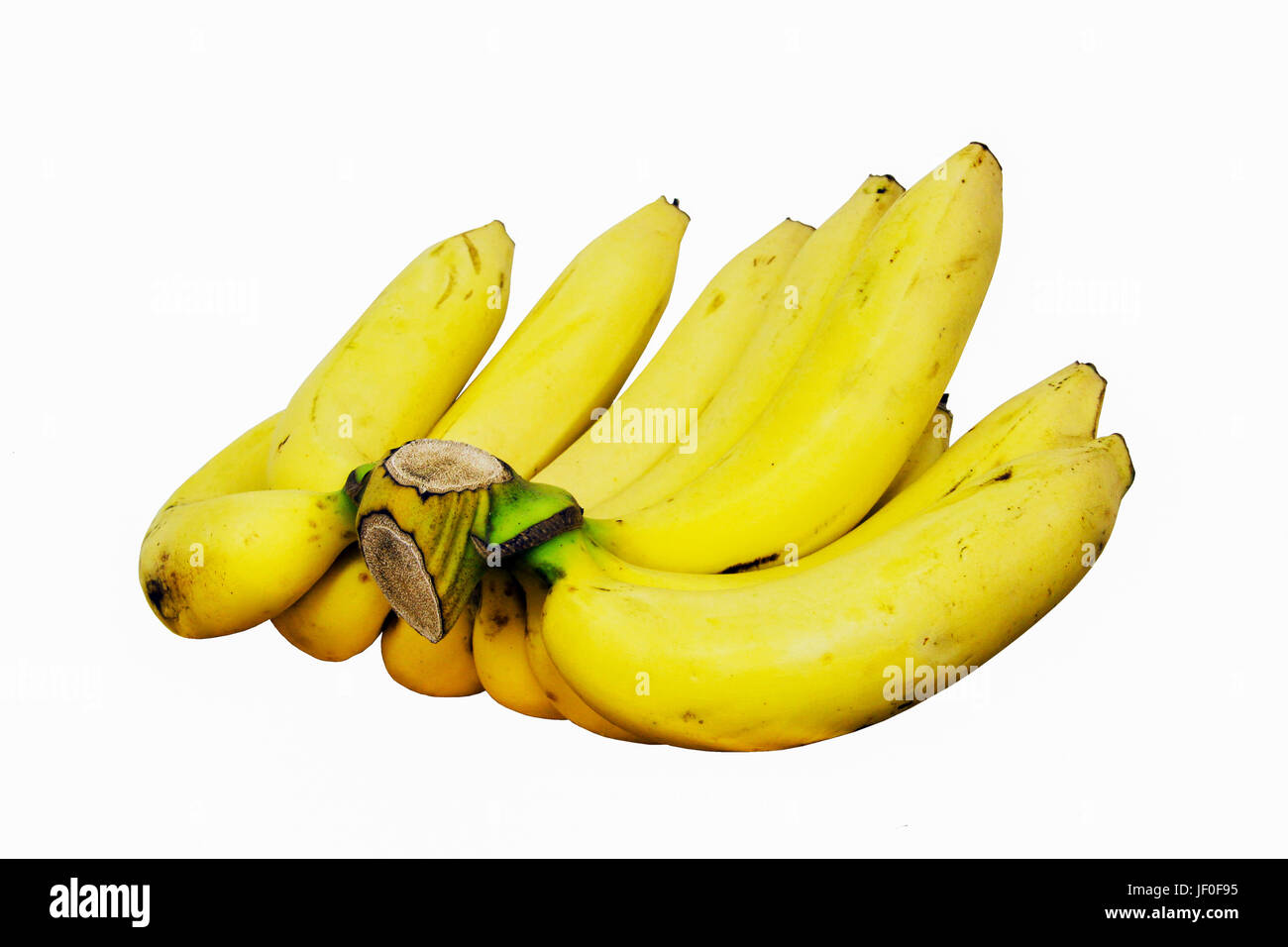 isolate comb of yellow bananas fruit on white background Stock Photo ...