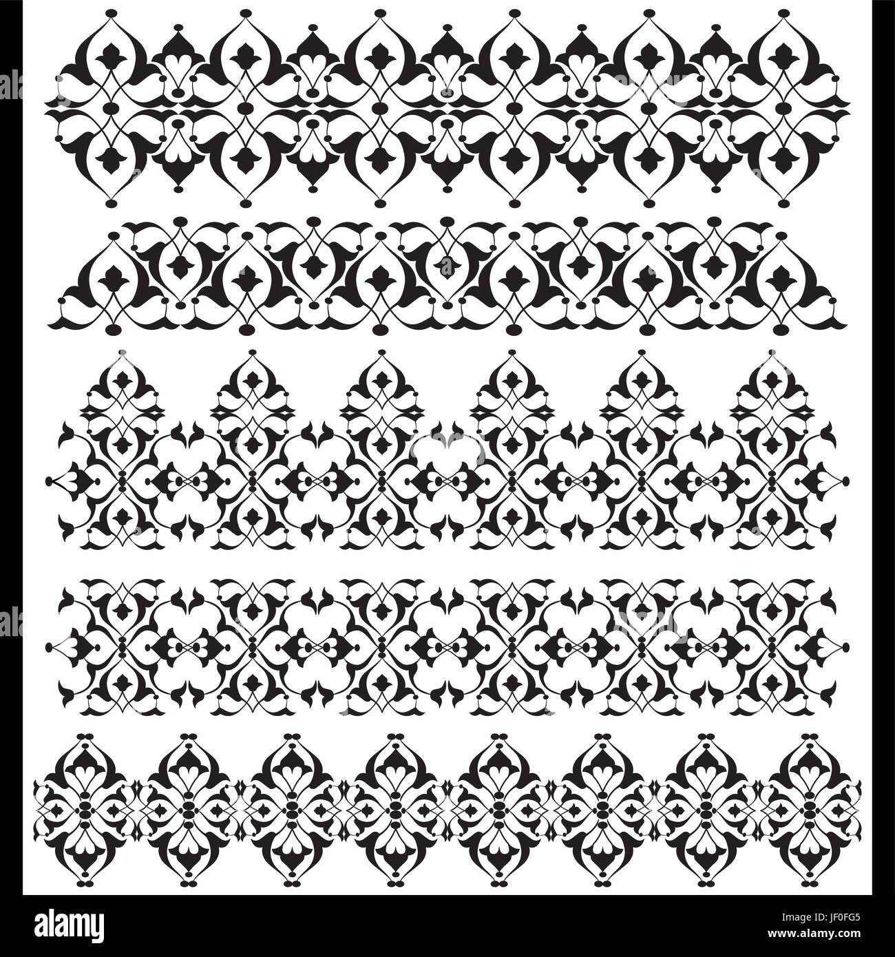 Deep flower border Black and White Stock Photos & Images - Alamy