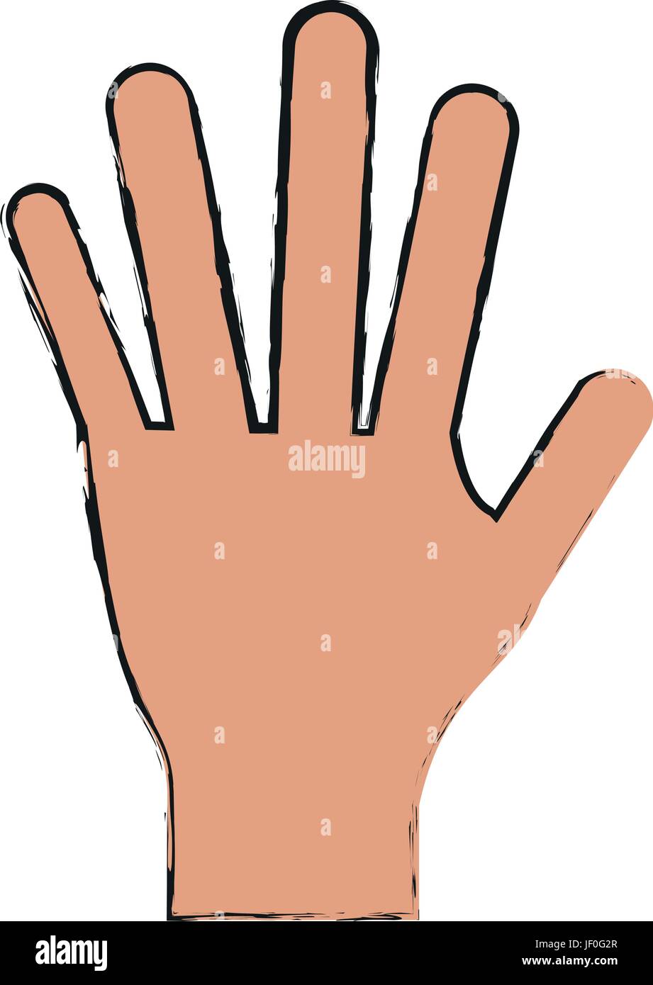 open hand icon image Stock Vector Image & Art - Alamy