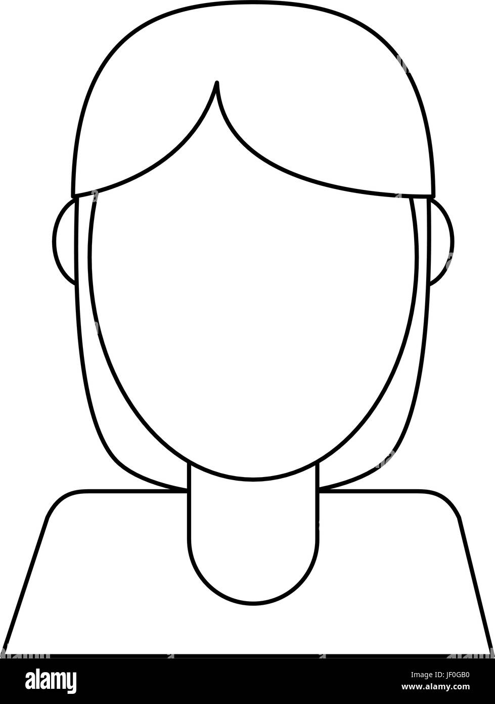 faceless woman avatar icon image Stock Vector Image & Art - Alamy