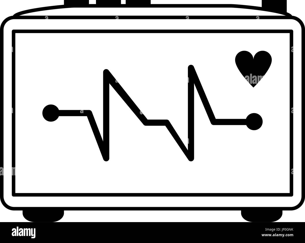 heart electrocardiogram icon image Stock Vector Image & Art - Alamy