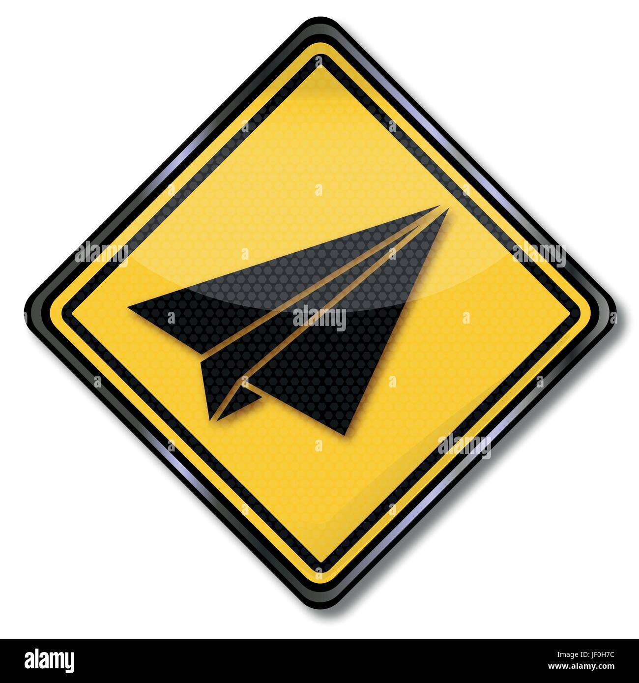 sign with paper airplane Stock Vector Image & Art - Alamy