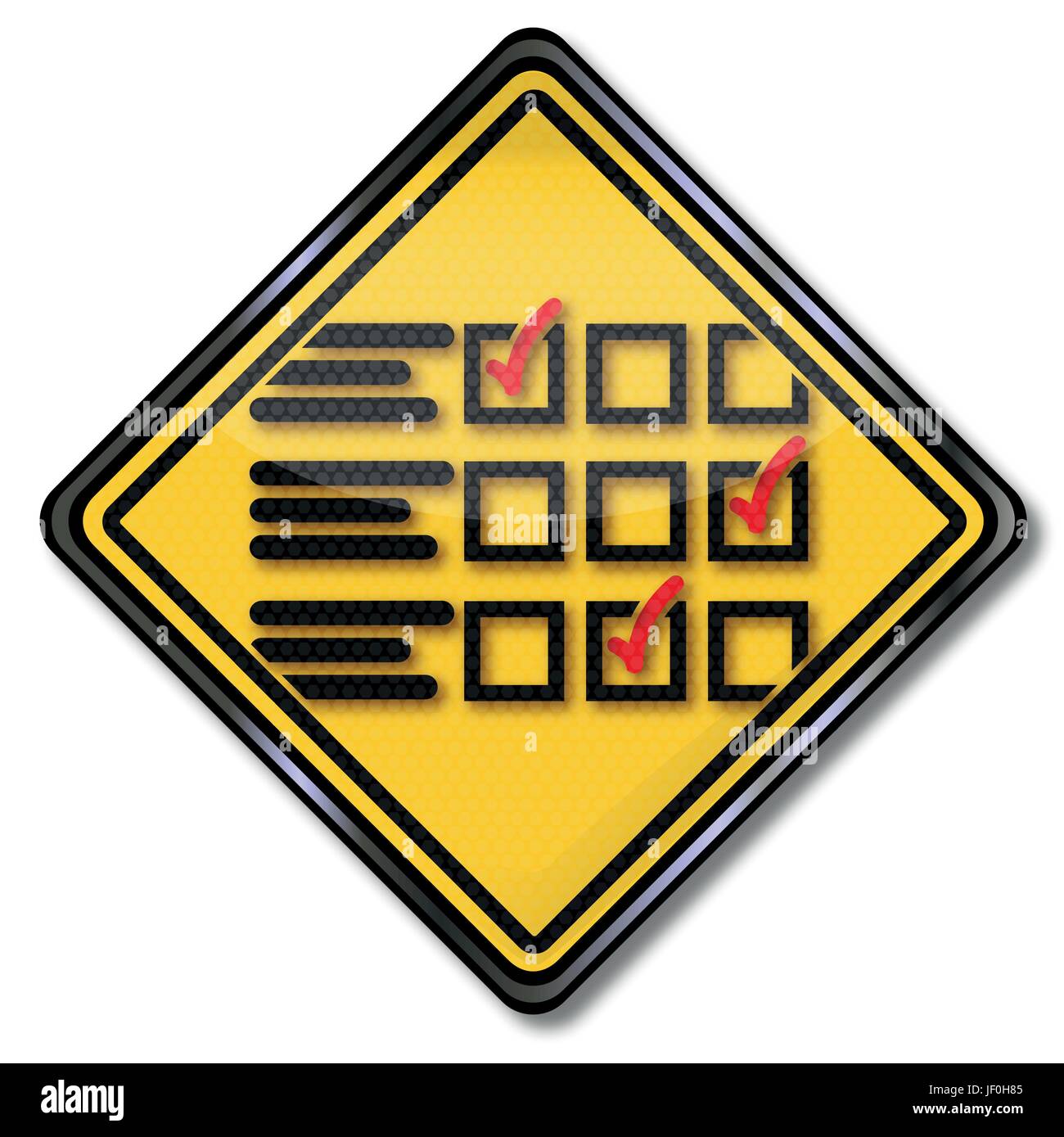 sign with questionnaire Stock Vector Image & Art - Alamy