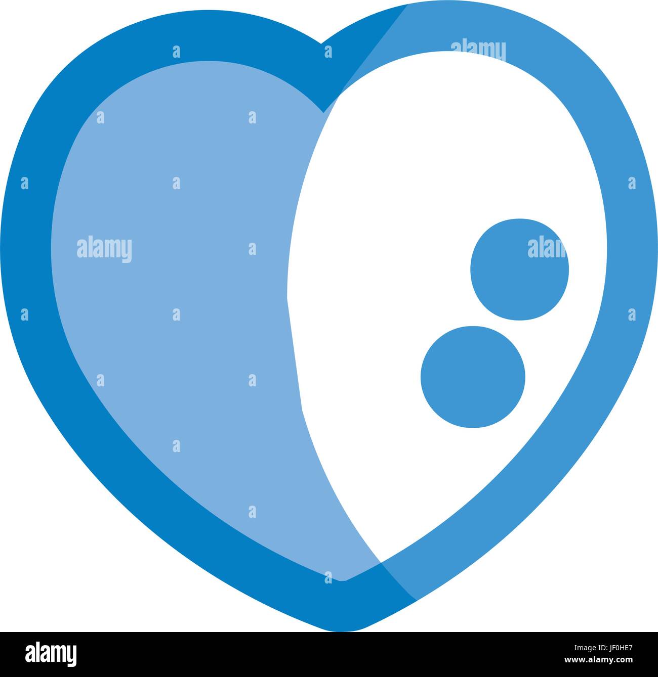 silhouette heart symbol of lova and passion Stock Vector Image & Art ...