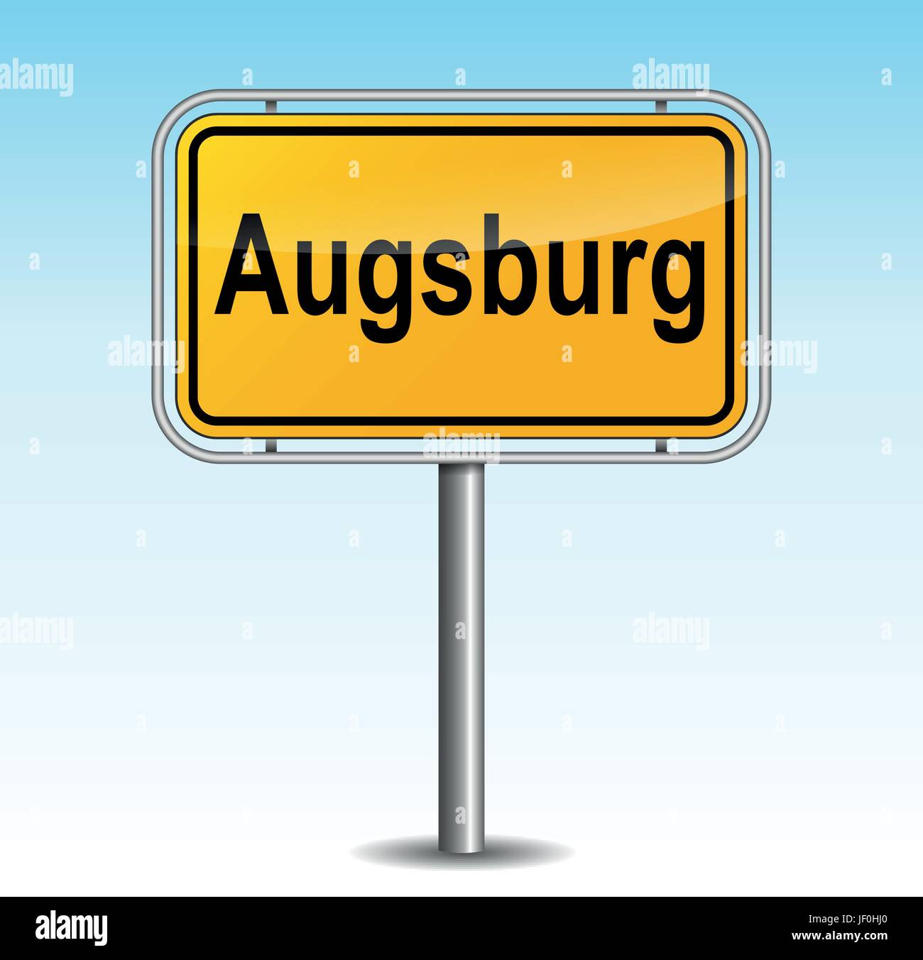 Road sign germany illustration Stock Vector Images - Alamy