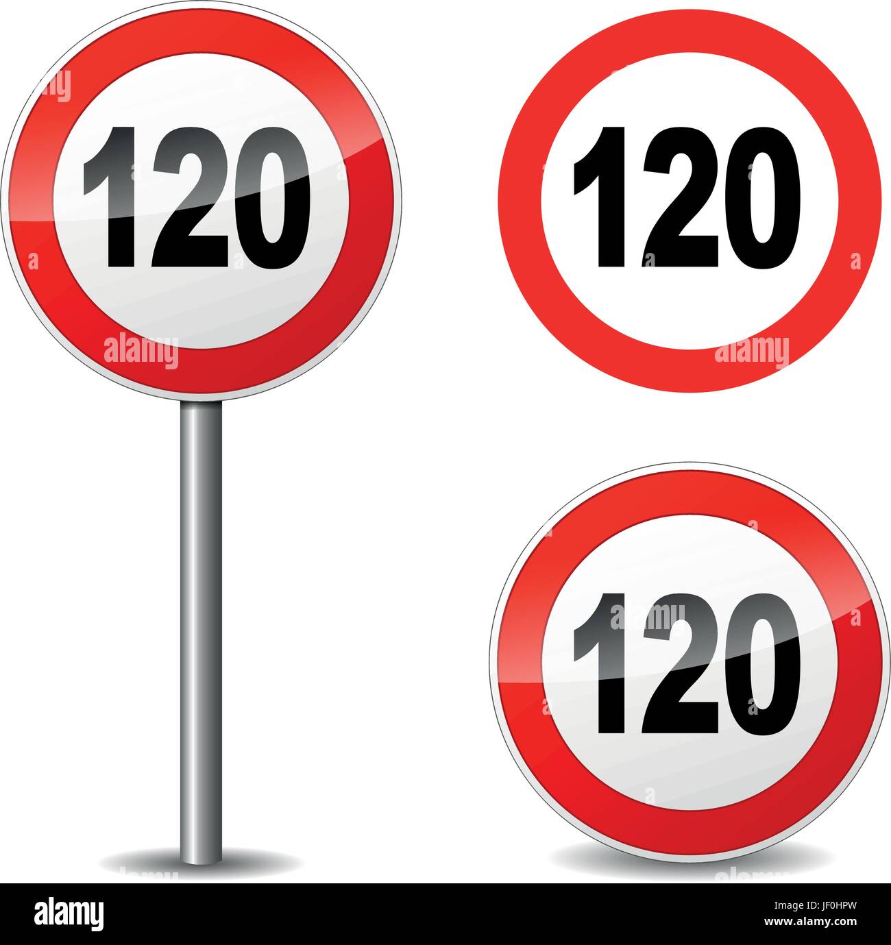 Highway 120 sign Stock Vector Images - Alamy