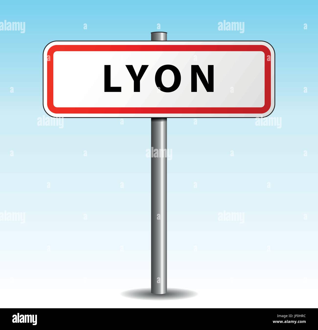 Welcome to lyon Stock Vector Images - Alamy