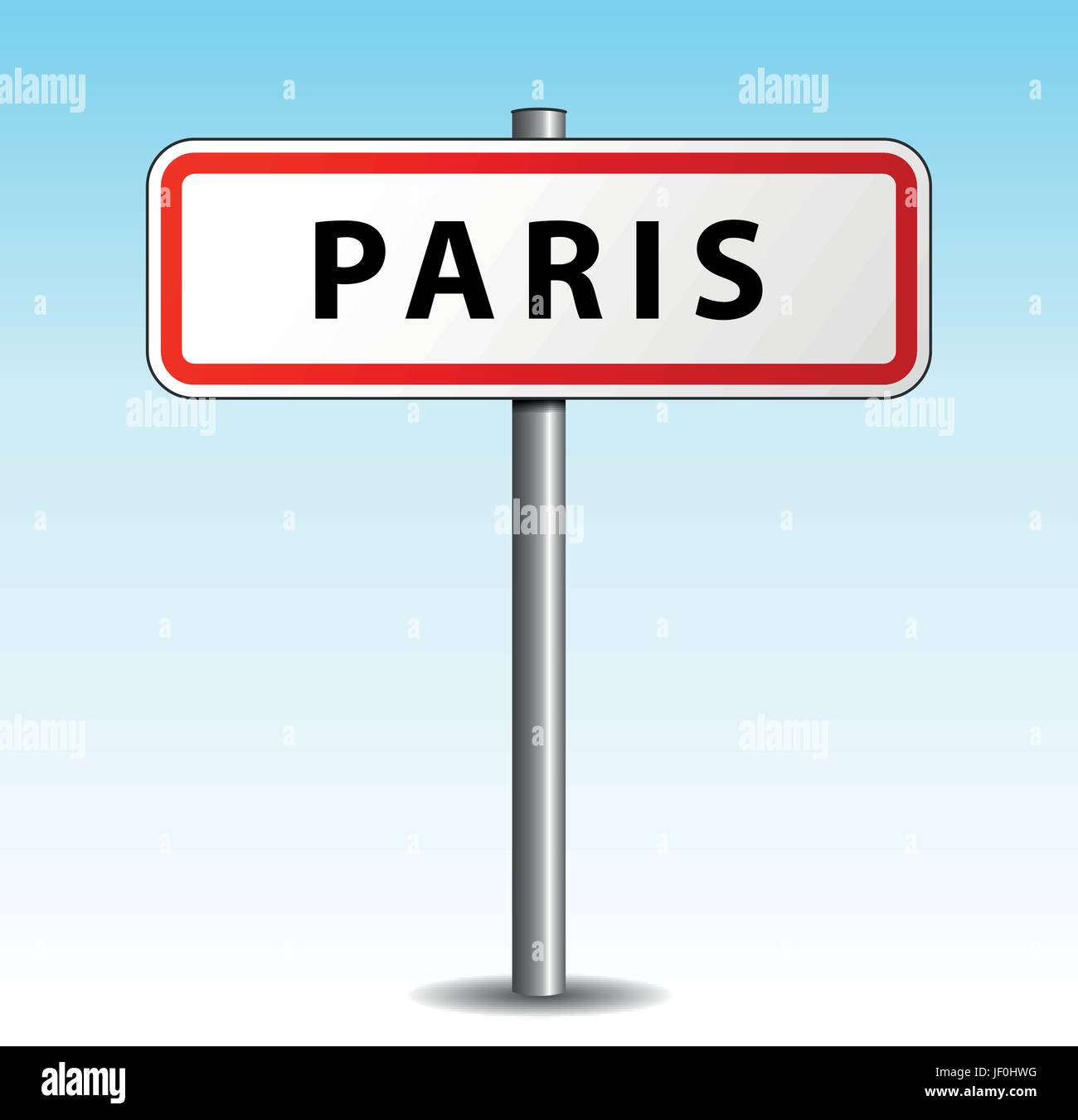 Paris street sign Stock Vector Images - Alamy