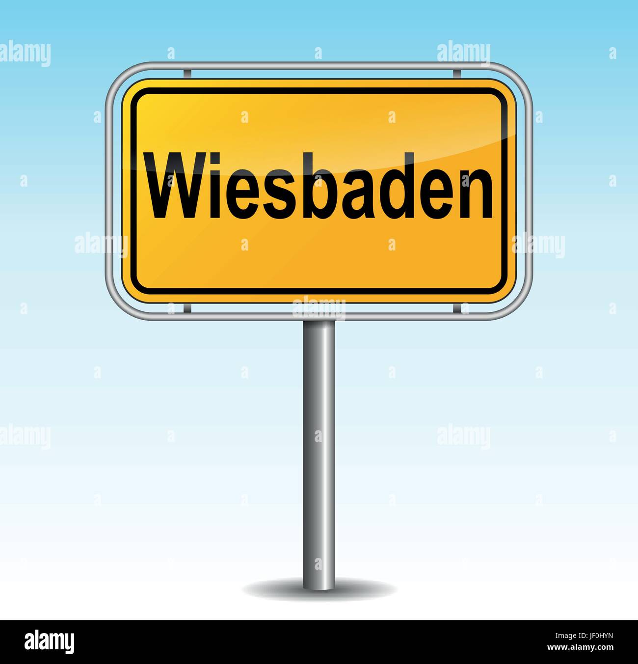 Road sign germany illustration Stock Vector Images - Alamy